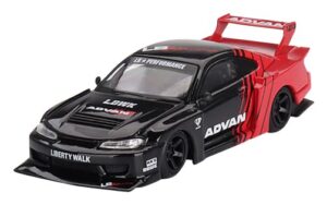 mini gt - 1999 nissan silvia (s15) lb-super silhouette advan mgt00649