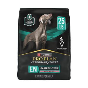 pro plan veterinary diets purina en gastroenteric fiber balance canine formula dog food dry - 25 lb. bag