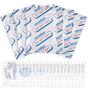 500cc oxygen absorbers for food storage - 100 count (20x packs of 5) - for long term food storage & survival, mylar bags, canning, harvest right freeze dryer, dehydrated, and preserved foods