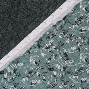 mook fabrics double faced quilted cotton (43'' wide), sage green cut by the yard