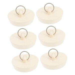 pretyzoom kitchen sink stopper 6pcs rubber sink stopper water plug white tub bathtub drain parts