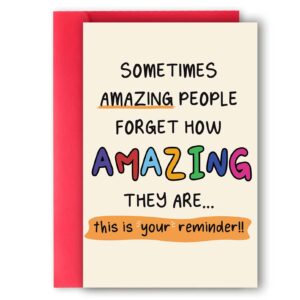 mqmryeto amazing people remind card, goodbye card, coworker leaving card, colleague congrats card, friendship thank you appreciation card for teacher or nurse, proud of you card friend