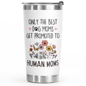 baubledazz new mom gifts for women, pregnancy must haves, funny dog mom gifts, 20 oz stainless steel tumbler, pregnancy gifts for expecting mom, gifts for new mom, mom to be gift