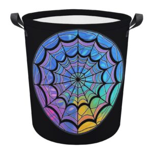 obinaobina spider web wednesday large laundry basket laundry hamper bag washing bin collapsible tall with handles travel bathroom college, style