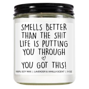 younift motivational candle, get well gifts for women after surgery, breast cancer gifts for woman, cancer care gifts, encouragement gifts, get well soon gifts for women, men, chemo patients