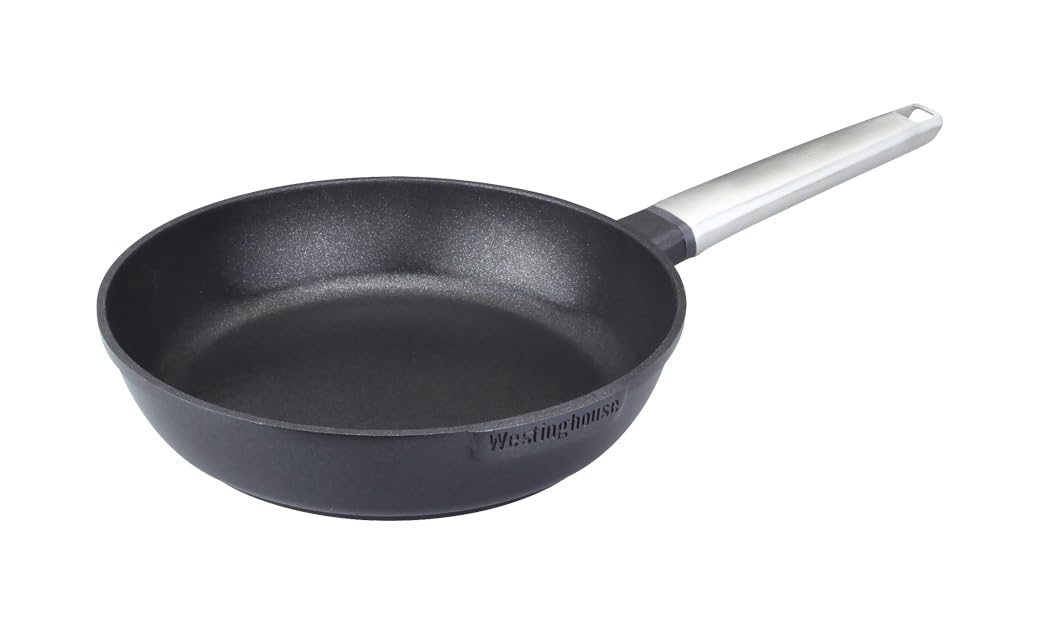 Westinghouse Fry Pan, 12 Inches, Black, Cast aluminum, Kitchen, Kitchen Accessories