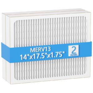 14 x 17.5 x1.75 merv 13 replacement dehumidifier filter compatible with santa fe advance90, advance100, advance120, honeywell dr90 & dr120 dehumidifier models, 2 pack