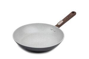 brooklyn steel co. retrograde nonstick aluminum forged fry pan - 10" - light grey