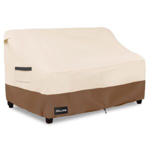 anartcle 3-seater patio sofa cover,79w x 37d x 35h inches outdoor couch cover,100% waterproof heavy duty patio sofa covers,patio furniture covers,beige&brown