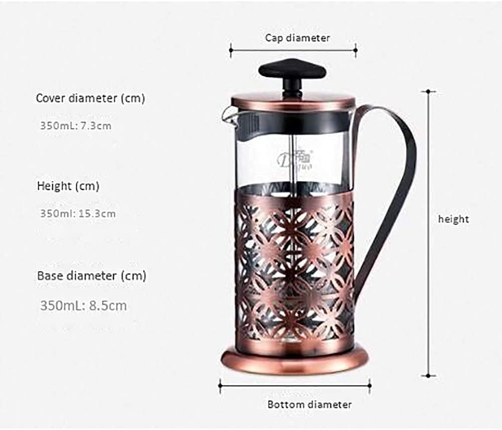 PLYLAY Coffee Press Coffee Maker Stovetop Espresso Machine Coffee Pot Moka Pot And Stainless Steel Tea Maker,Three-layer Filter Design, Detachable Filter,Hand Coffee Maker, 20240309