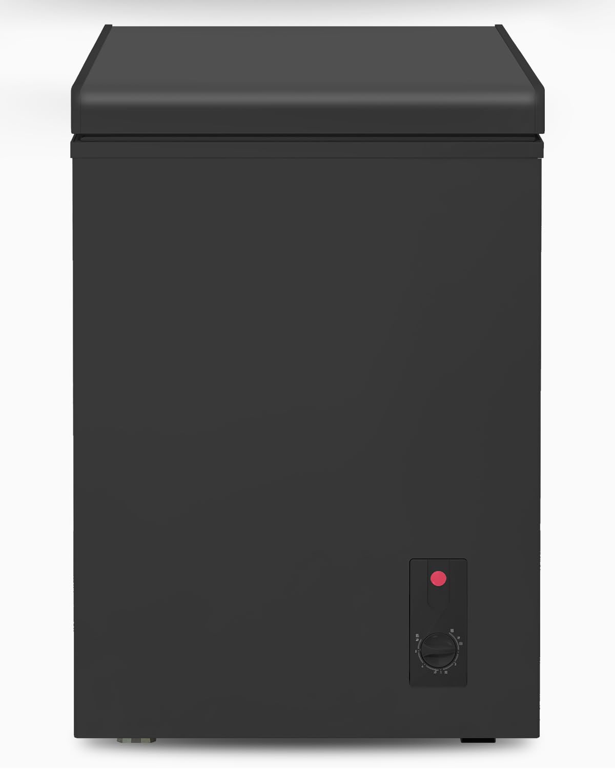 Muhub 3.5 Cu Ft Chest Freezer, Compact Freezer with 7 Level Adjustable Temperature,Top Open Door Freezer with Removable Storage Basket,Energy Saving Deep Freezer, Black