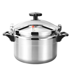 luxshiny stainless steel pressure cooker, gas stove top pressure canner 7l safety aluminum canning pot household cooker pot induction cookware fast cooking pot silver