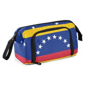 vozoza classic traditional flag venezuela pen bag big capacity pencil case with zipper pencil pouch pen cases organizer for adults