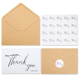 joyberg thank you cards with envelopes 34 pack, 4x6 inch white thank you envelopes are suitable for weddings, graduations, funerals and other occasions.