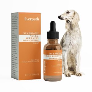 2024 everpath upgraded respiratory support for dogs - 2 fluid ounces/60mls | made in the usa | boosts immune support & healthy breathing | enhances respiratory function | natural solution for pets