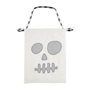 mud pie children's pillowcase treat bag, skeleton