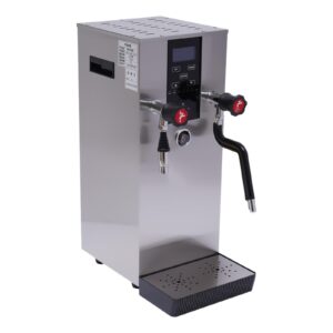 12L 2500W Commercial Steam Water Boiler Coffee Milk Frother Multi-functional Coffee Machine to Boil Water Steam Milk Froth Make tea Espresso Coffee Machine with 360° Water Valve for Tea Restaurant