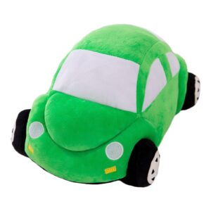 zhidiloveyou car plush green stuffed car shaped pillow cute toy decor gifts for kids 11.8 inch