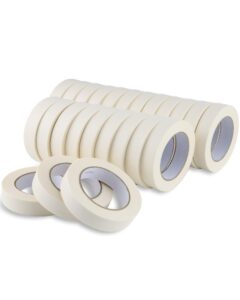 lichamp masking tape 1 inch, 24 pack general purpose masking tape bulk multipack for basic use, 1 inch x 55 yards x 24 rolls (1320 total yards)