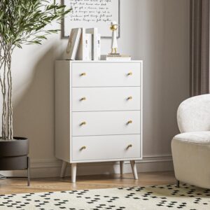 wananlanen tall dresser for bedroom white dresser with 4 drawer dresser chest of drawers for bedroom closet organizers and storage cabinet for living room entryway hallway