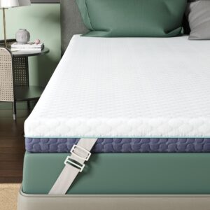 releep 3 inch firm twin xl mattress topper for college dorm, memory foam bed topper with soft & firm options for back pain relief, mattress topper with 2-sided cover, certipur certified, dorm bed