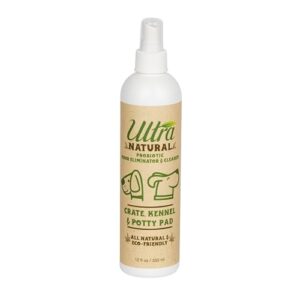 ultra natural crate, kennel, & potty pad probiotic odor eliminator 12 oz spray