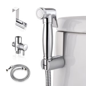 yunzhizhao powerful handheld bidet sprayer for toilet/bathroom, multi-purpose spray with complete premium accessories