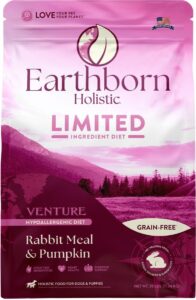 earthborn holistic venture rabbit meal & pumpkin limited ingredient diet (4 pounds)