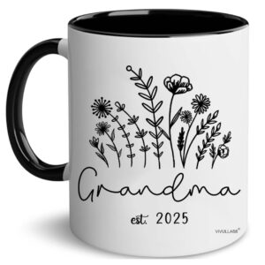 christmas gifts for grandma - promoted to grandma 2025 mug, new grandma gifts first time, youre going to be a grandma, future grandma mug, grandma est 2025 coffee mug, gifts for grandmother to be