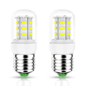 dumiloo upgraded kei d34l refrigerator bulb 5304511738 led refrigerator light bulbs compatible with frigidaire kenmore electrolux refrigerator light bulb replacement (3.5w 120v white light) 2 pack