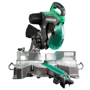 metabo hpt 12-inch sliding miter saw, dual bevel, xact cut shadow line, 5-year warranty, c12rsh3