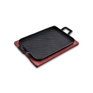 sztnkskj steak plate sizzle platter cast iron cast iron bakeware cast iron square pan cast iron skillets cast iron platter pan for roti (handle)