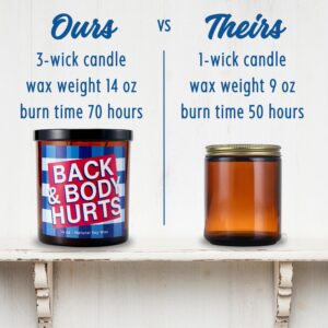 SUiSSA Funny Birthday Candle | 14 oz, 3-Wick Soy Candle for 30th 40th 50th and 60th Birthday | Funny Happy Birthday Gifts for Women & Men | 50th Birthday Gifts for Her | Funny Gifts for Women & Men