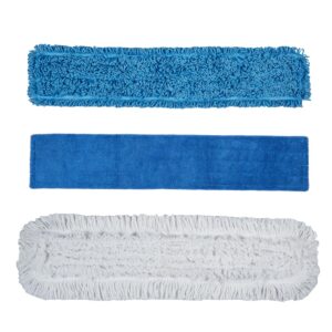 36" microfiber mop pads ，3 types of commercial dust mop head replacement use for multi-surface floors