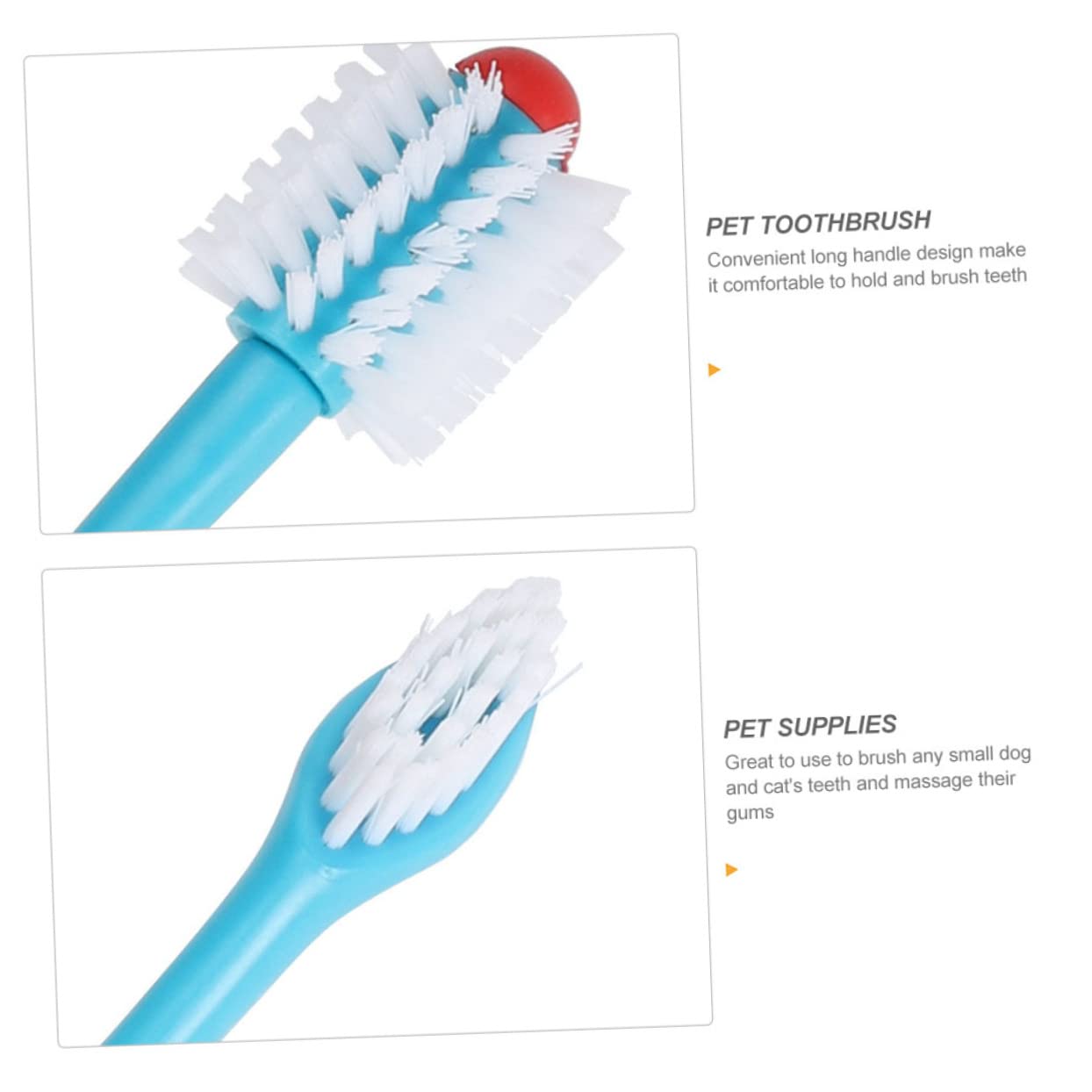 SUPVOX 4pcs Pet Toothbrush Dog Oral Care Tool Dog Toothbrushes Cat Dental Care Toy Puppy Dog Tooth Brushing Dog Teeth Cleaning Pet Teeth Cleaning Tool Plastic Handheld Cleaning Supplies