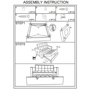 DS-HOMEPORT 3 in 1 Pull Out Convertible Sofa Bed with USB Ports - 55" Modern Velvet Sleeper Sofa with 3 Level Adjustable Backrest, Love Seat w/ 2 Pillows ＆ 2 Pockets for Bedroom (Full Size,Black)