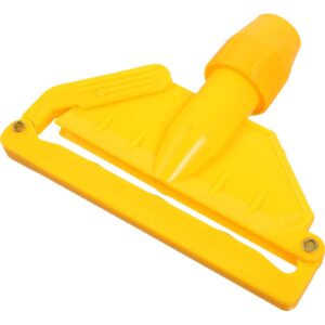 baluue commercial mop clamps-quick- change head mop handle -heavy duty mop head replacement holder gripper mop wet mop handle clamp mop handles for wet mop yellow