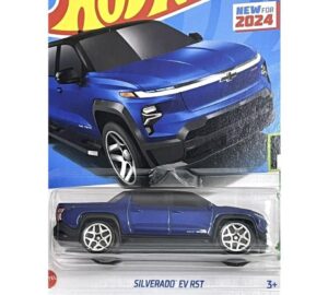 hot wheels 2024 #110 chevrolet silverado ev rst blue