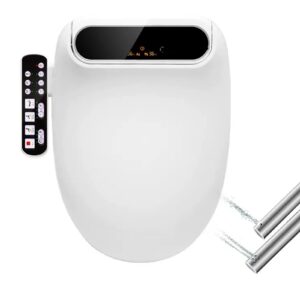 toilet seat soft close toilet seat electric bidet toilet seat, intelligent toilet heated seat, wc toilet bidet cover, self cleaning nozzle, led display, wc toilet bidet cover toilet seat lid