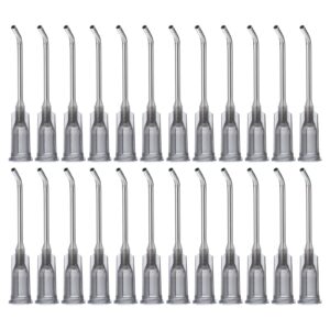 patikil 16ga x 1 inch dispensing needle tips, 36pcs stainless steel 45 degrees pre bent glue needle tube blunt tips with luer lock for glue oil applicator, grey