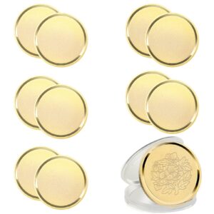 10pcs brass laser engraving blanks challenge coin blanks 40mm diameter with acrylic protection box for personalized diy gift for birthday holidays travel commemorative collection