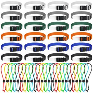 lineshading 49 pcs laundry strap sock clips set includes 24 pcs laundry strap with buckle and 25 pcs sock clips for laundry nylon strap sock organizer accessories tools for washing machine and dryer