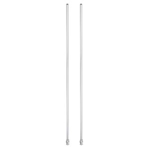 patikil 8ga x 12 inch stainless steel dispensing needle tips, 2pcs metal glue needle tube blunt tips luer lock for thick glue ink lab, silver