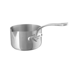 mauviel m'cook 5-ply sauce pan with cast stainless steel handle, 0.8-qt