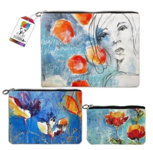 dina wakley media art pouches - 9x12, 6x9, 4x7