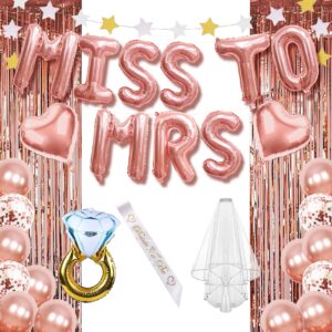 miss to mrs banner miss to mrs decorations rose gold miss to mrs balloon banner bridal shower decor bachelorette party banner bachelorette party decorations favors bride to be decor miss to mrs sign