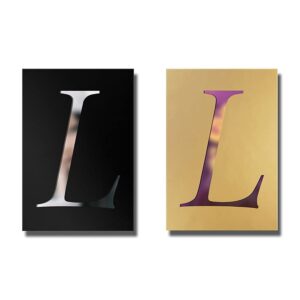 lalisa lisa first single album (set (black + gold ver.)), 17.8 x 25.7 x 3.2 cm, (ygp0093)