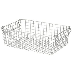 muji 44831755 stainless steel wire basket 3, approx. width 14.6 x depth 10.2 x height 4.7 inches (37 x 26 x 12 cm)