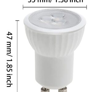 GU10 3W LED Light Bulb MR11 Non-dimmable Spotlight Light Bulb(30W Equivalent) GU10 Base Bulb for Home and Commercial Lighting, Recessed Lighting, Track Light, Warm White 3000K, AC85-265V, Pack of 10