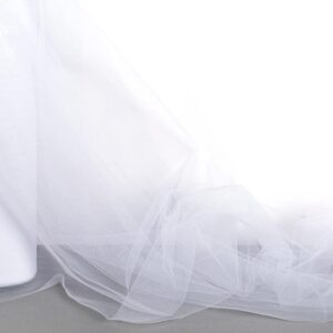 anderson's white tulle fabric roll, 54 inches x 20 yards, sheer fabric for wedding decorations, baby shower, gender reveal, prom, homecoming, photo backdrops, arch draping